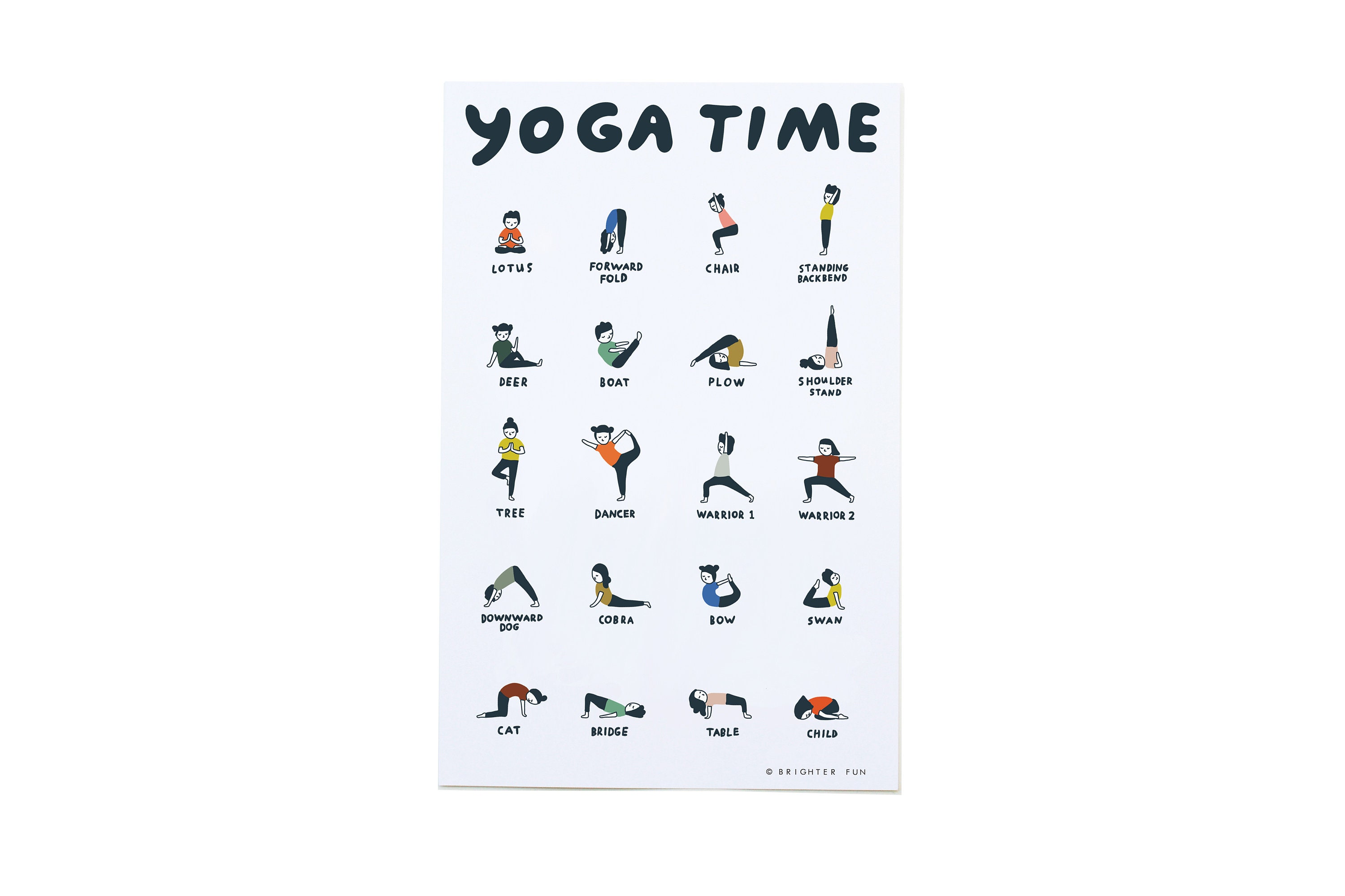 Kids Yoga Poster - Etsy