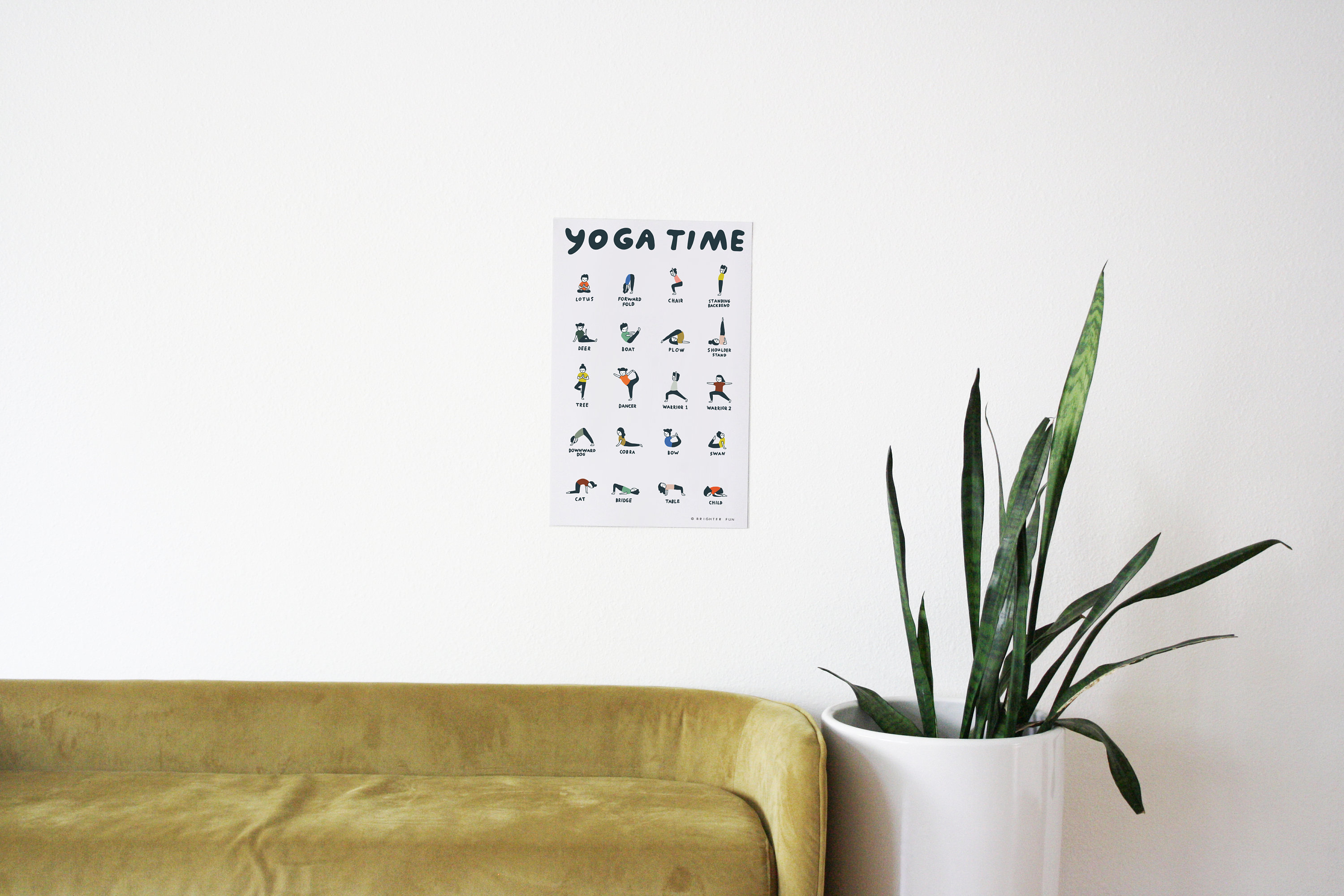 Kids Yoga Poster - Etsy