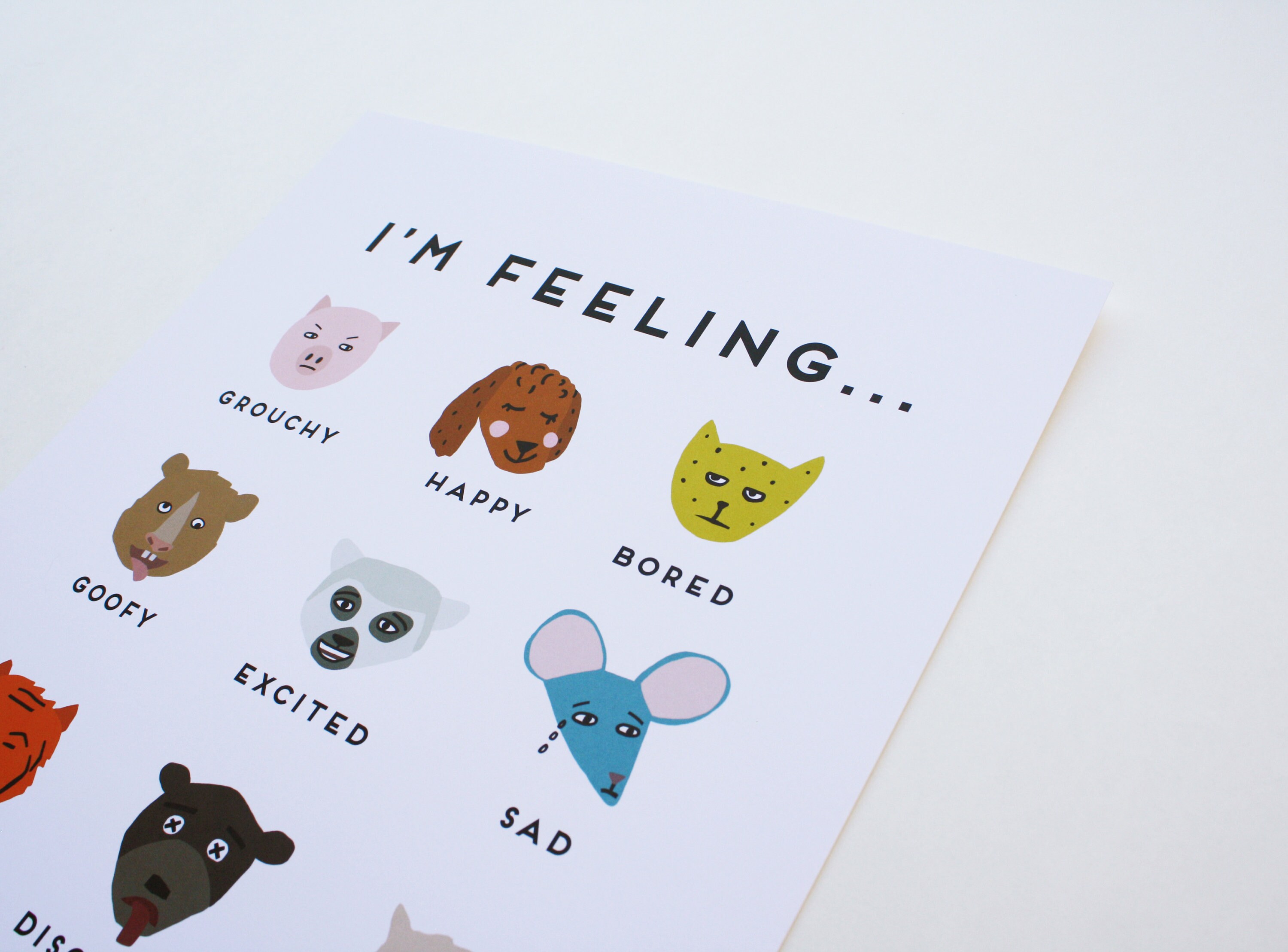 Feelings Poster - Etsy