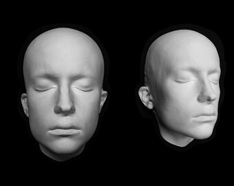 Life Face Cast of Angelina Jolie in White - Etsy Hong Kong