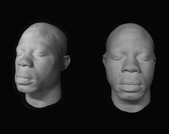 White Plastic Lifemask HALLE BERRY Made to Order Life Mask Lifecast ...