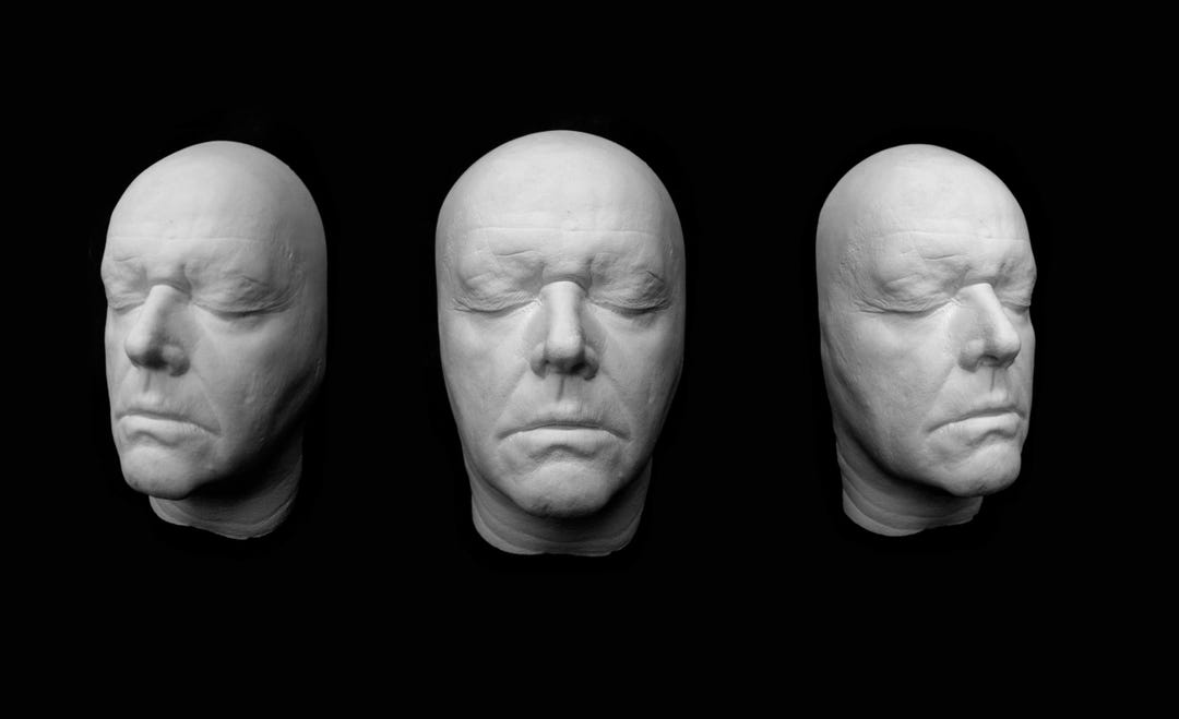 Life Mask JACK NICHOLSON Life Cast White Plastic Urethane Resin ...