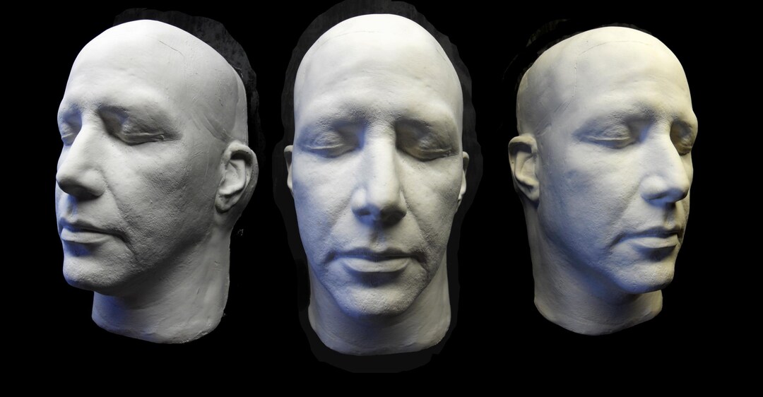 Life Mask KEANU REEVES Life Cast Plastic White Urethane Resin Special ...