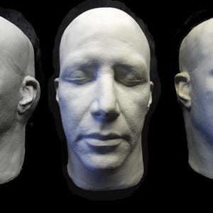 Life Mask KEANU REEVES Life Cast Plastic White Urethane Resin Special ...