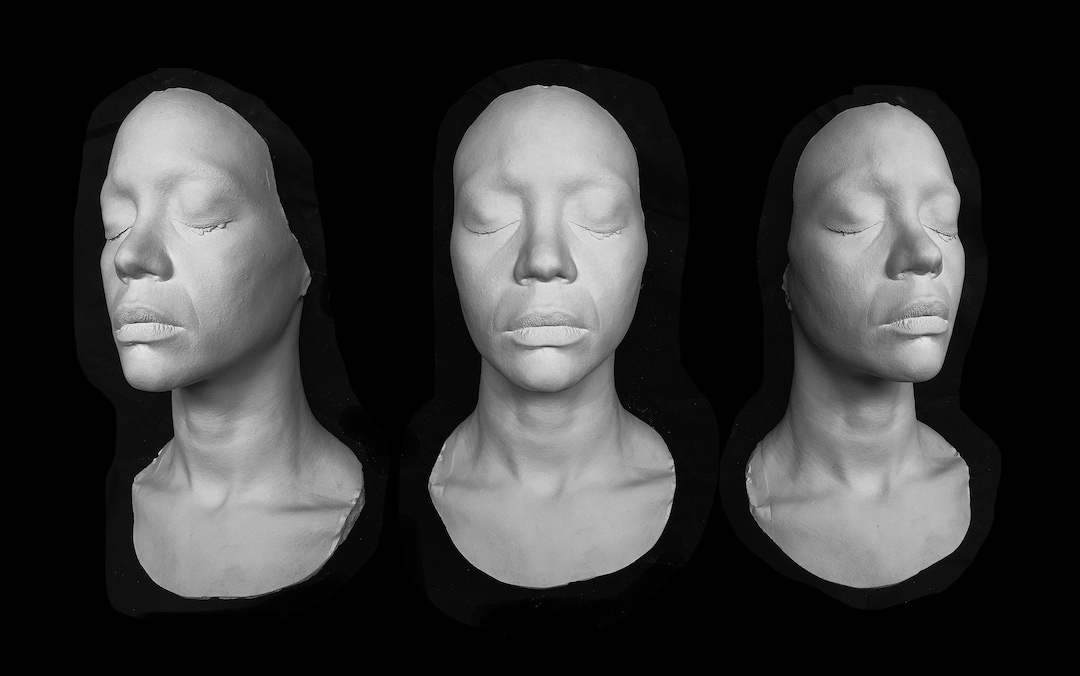 Life Mask Plastic ZOE SALDANA Made to Oder Actress Special Effects Make ...