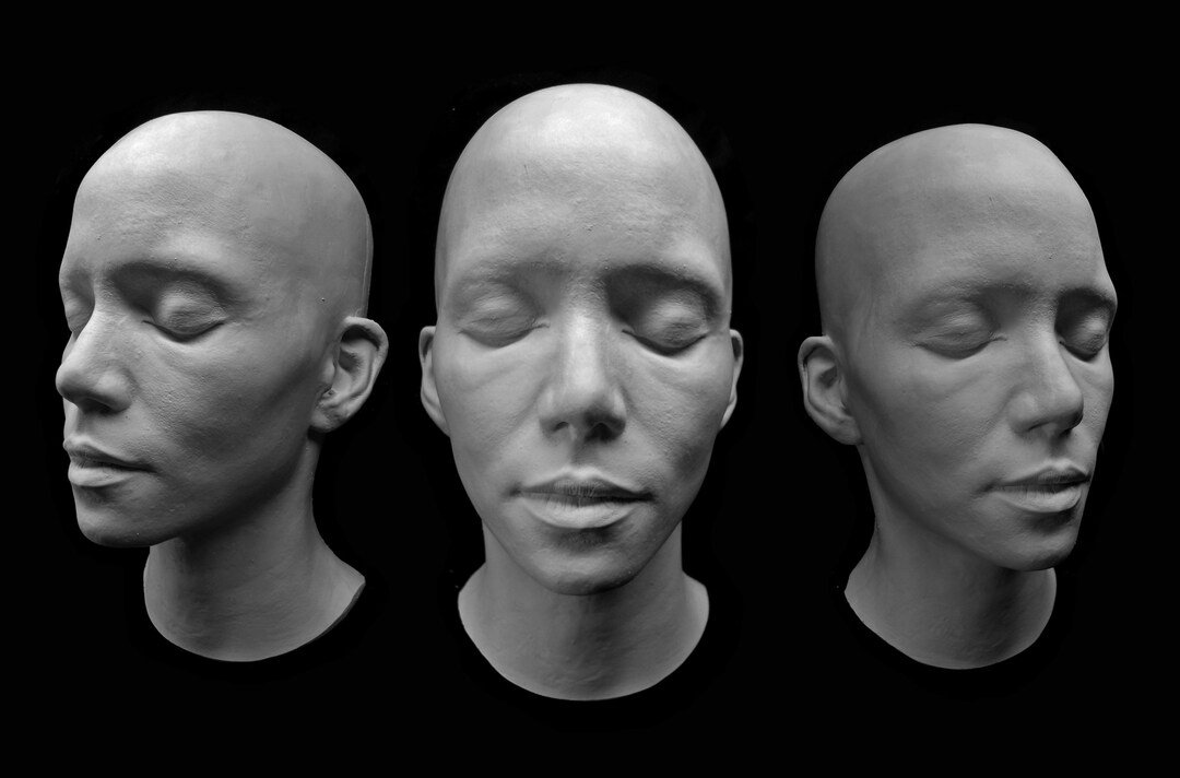 White Plastic Lifemask HALLE BERRY Made to Order Life Mask Lifecast ...
