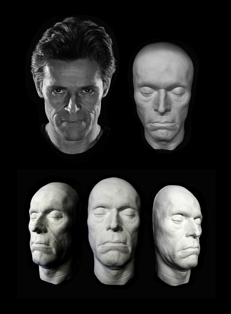WILLEM DAFOE Made to Order Life Mask Cast Lifemask Lifecast - Etsy