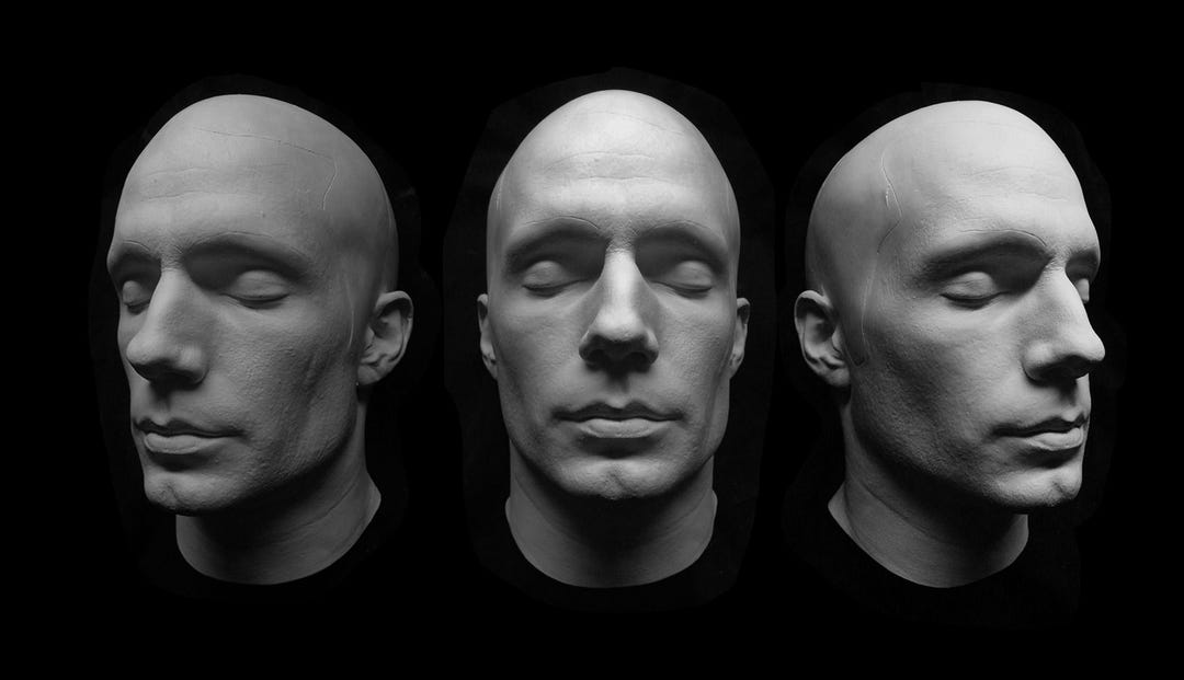 LIFE MASK Henry Cavill Life Cast Lifecast Life Size Prosthetic Make-up ...