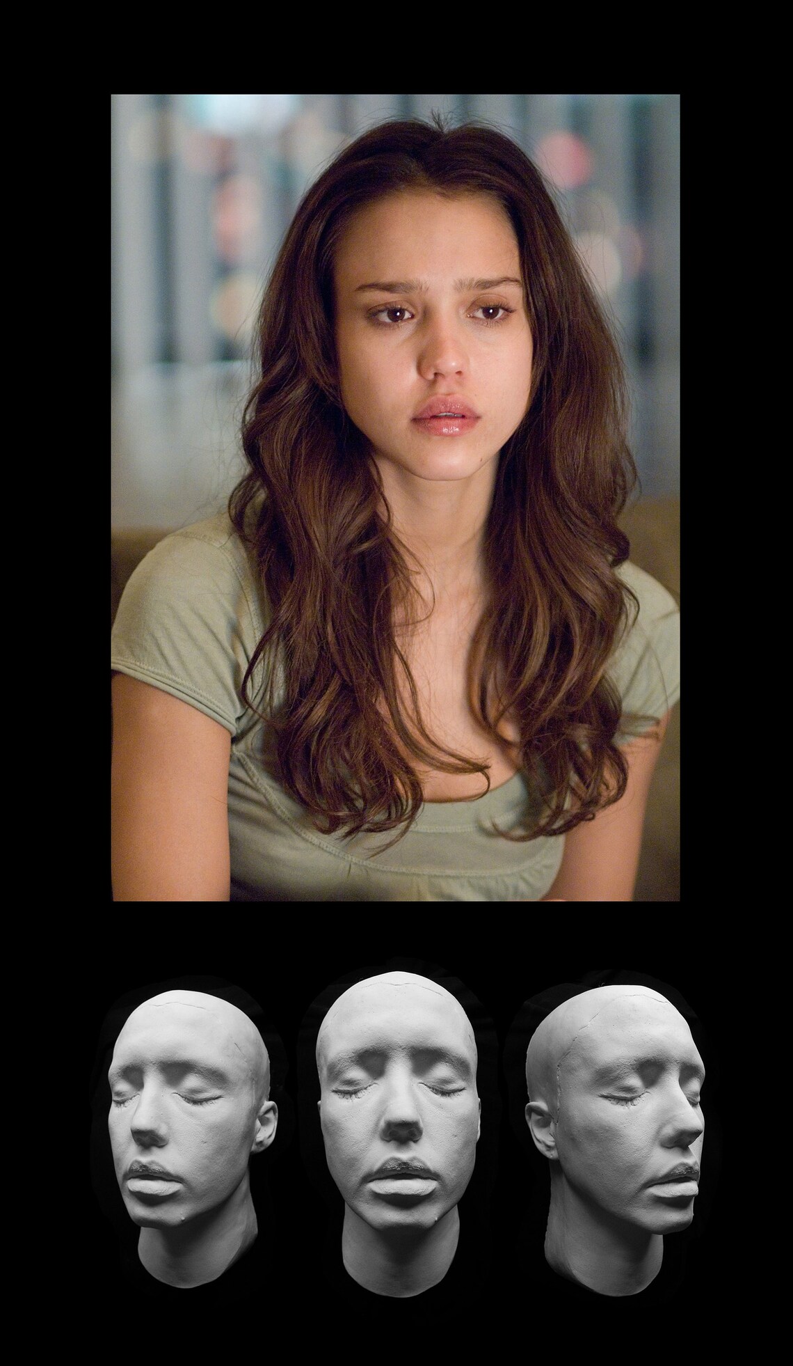 Jessica Alba Made to Order Life Mask Cast Lifecast Lifemask - Etsy