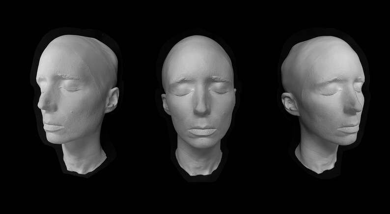 Life Mask ROONEY MARA Actress Lifecast Life Cast White Plastic Resin ...