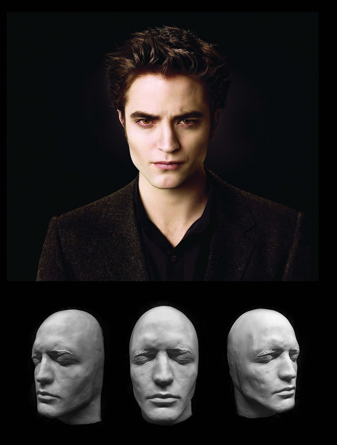 1 ROBERT PATTINSON Made to Order White Plastic Life Cast Prop - Etsy