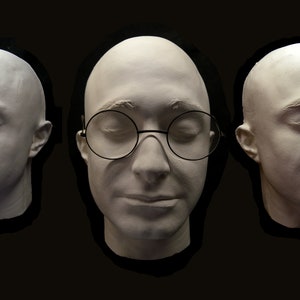 Three Life Masks Actors and Actress Grint Radcliffe Watson Plastic ...