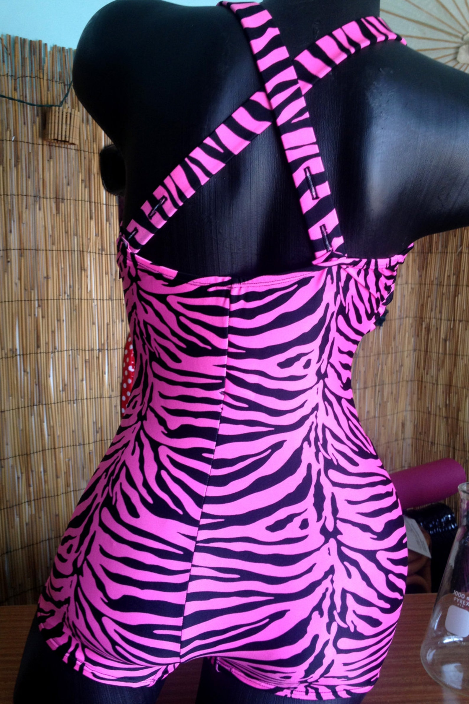 Bespoke Pink Zebra 1 Piece Swimsuit - Etsy