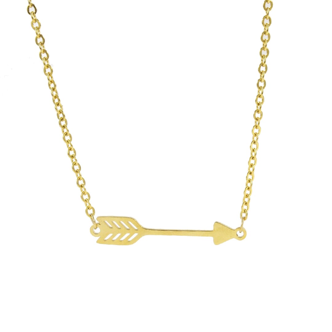 Arrow Charm Necklace, Affirmation Necklace, Gifts for Her, Dainty ...