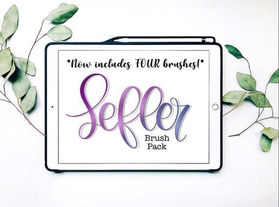 Bespoke_stokes Signature Calligraphy Procreate Brush Pack & | Etsy