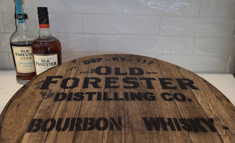 Old Forester KY Bourbon Whisky Barrel Top - Etsy