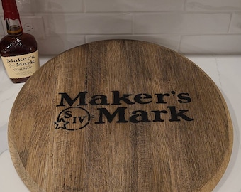 Makers Mark Inspired Oil Painting Print Wall Art, Decor, Man Cave ...