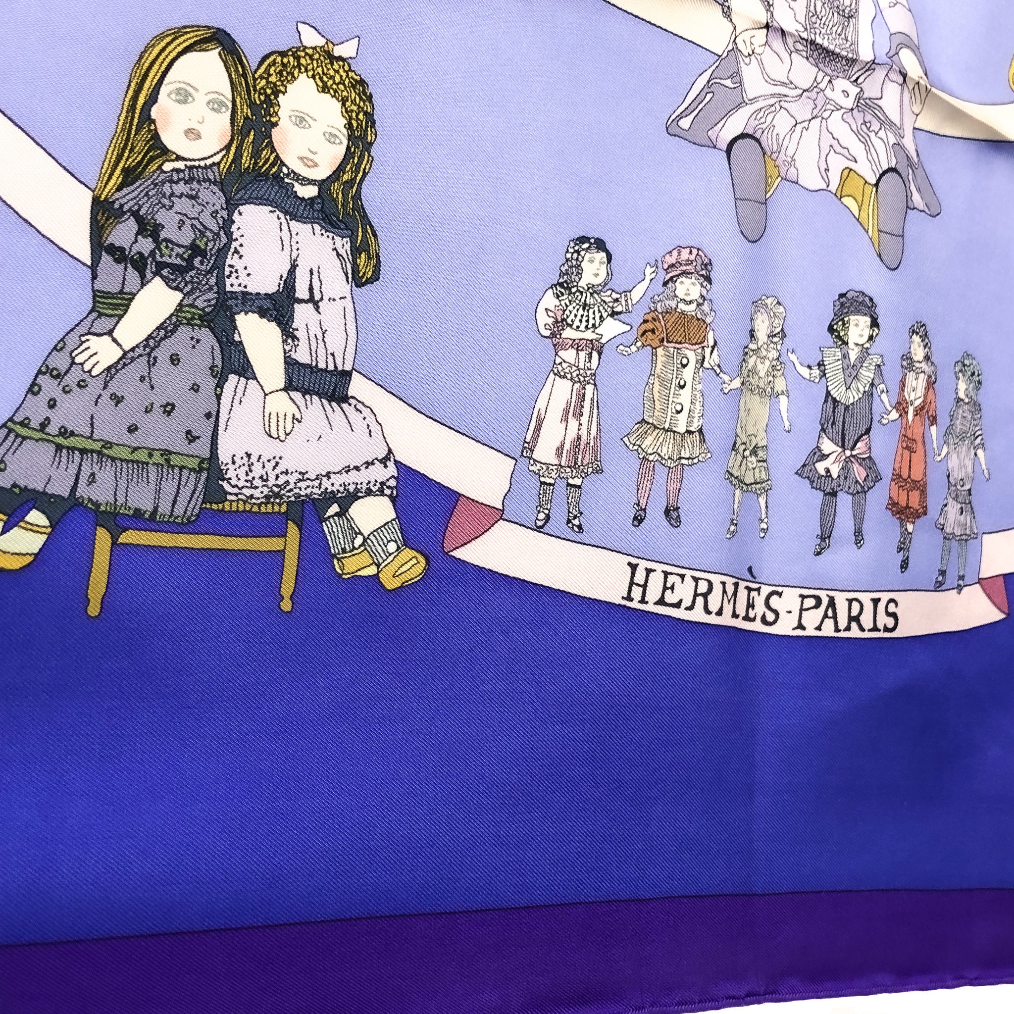 Hello Dolly Hermes Scarf by Loic Dubigeon 90cm Silk Purple CW - Etsy