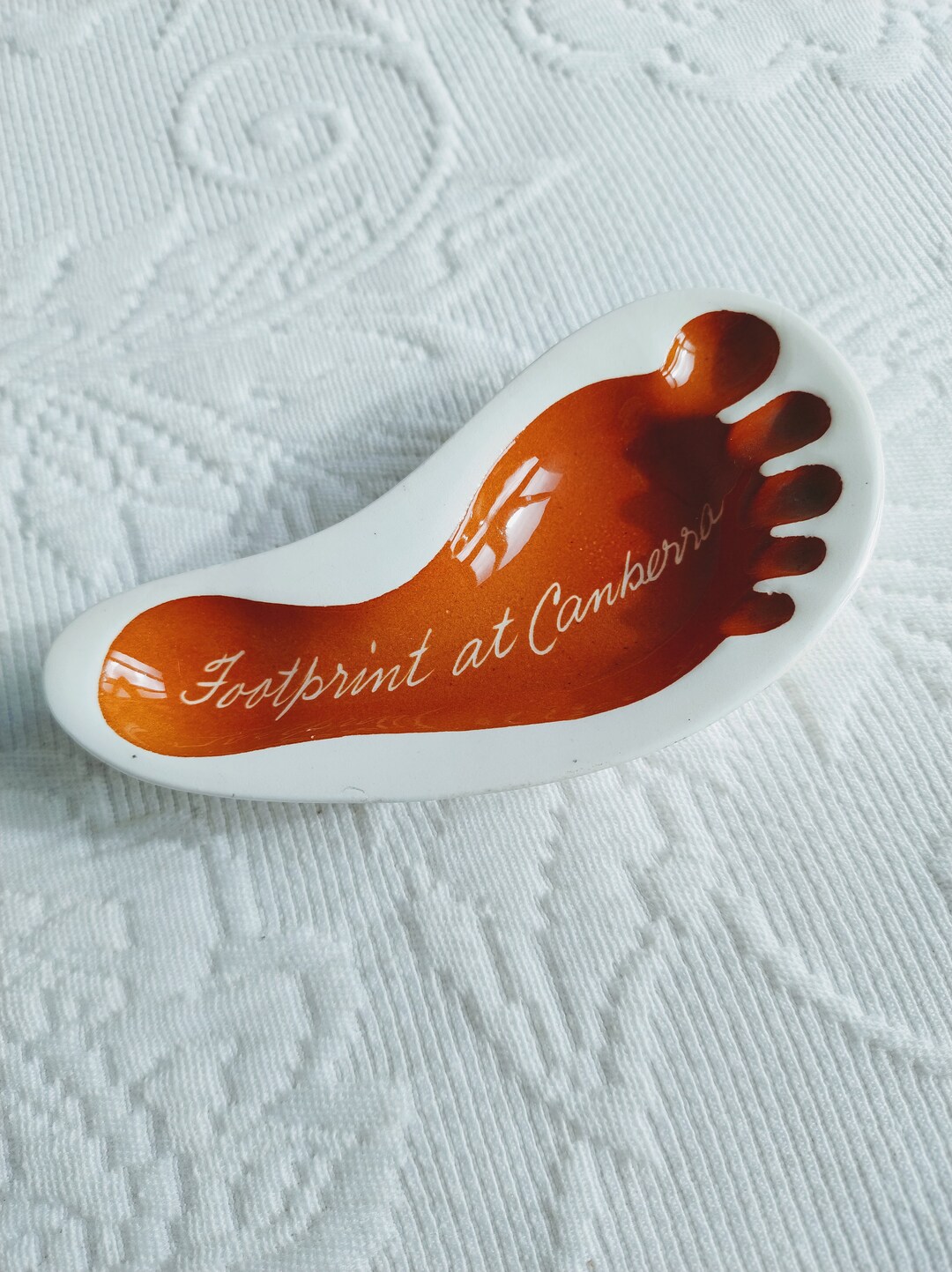 Vintage Studio Anna Hand Painted Pottery Dish, Footprint at Canberra ...