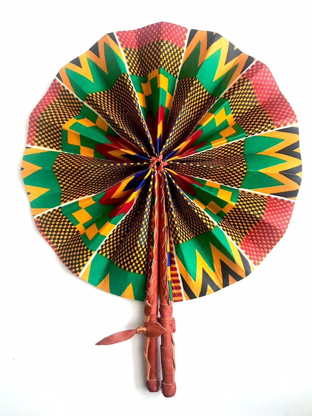 Foldable Kente Print Handheld Fan - Etsy