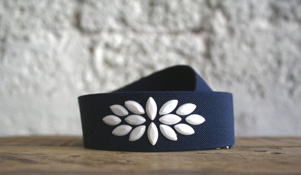 Dress Belt, Blue Wedding Belt, Elastic Belt, Blue Dress Belt, Wide ...