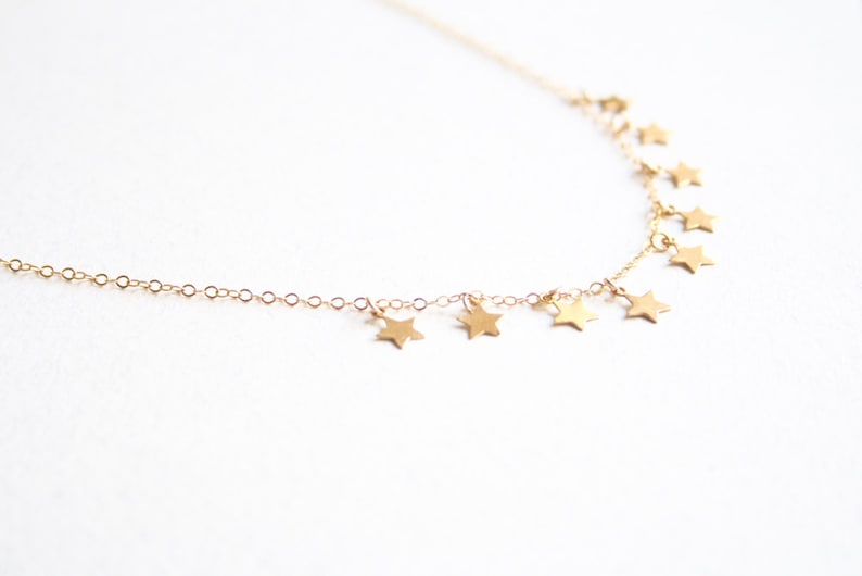 Gold Star Necklace, Gold Filled Star Necklace, Gold Star Charm Necklace ...