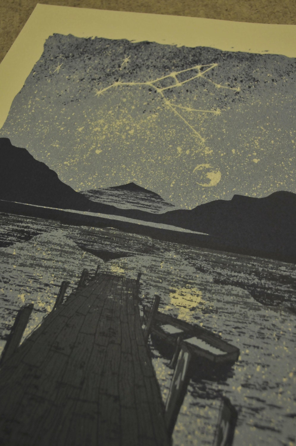 If You Leave Silk Screen Art print | Etsy