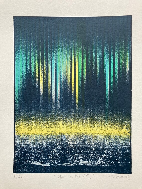 You in the Sky hand pulled silk screen print by Jon Mackay | Etsy