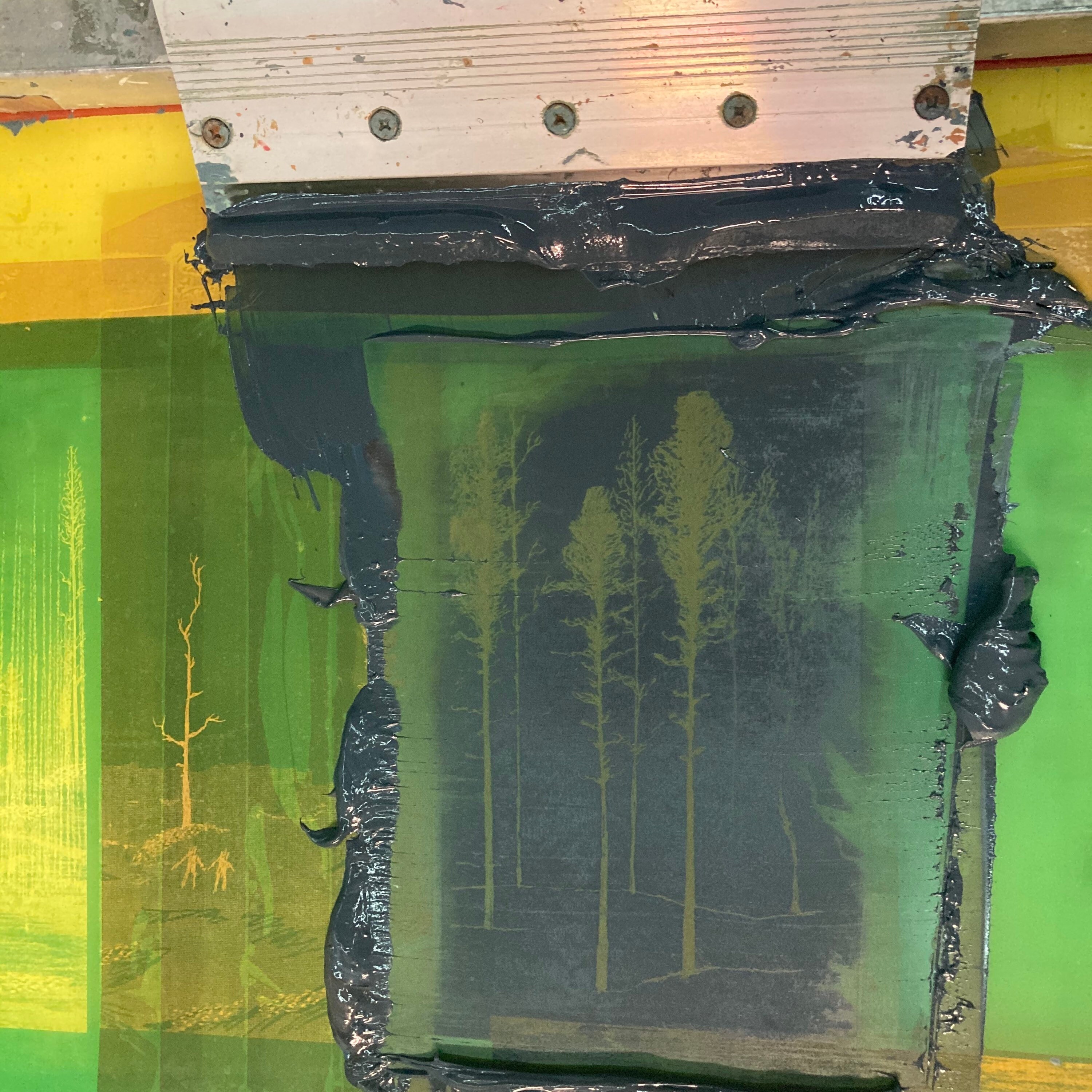 Time is Dancing an original screen print by Jon Mackay | Etsy