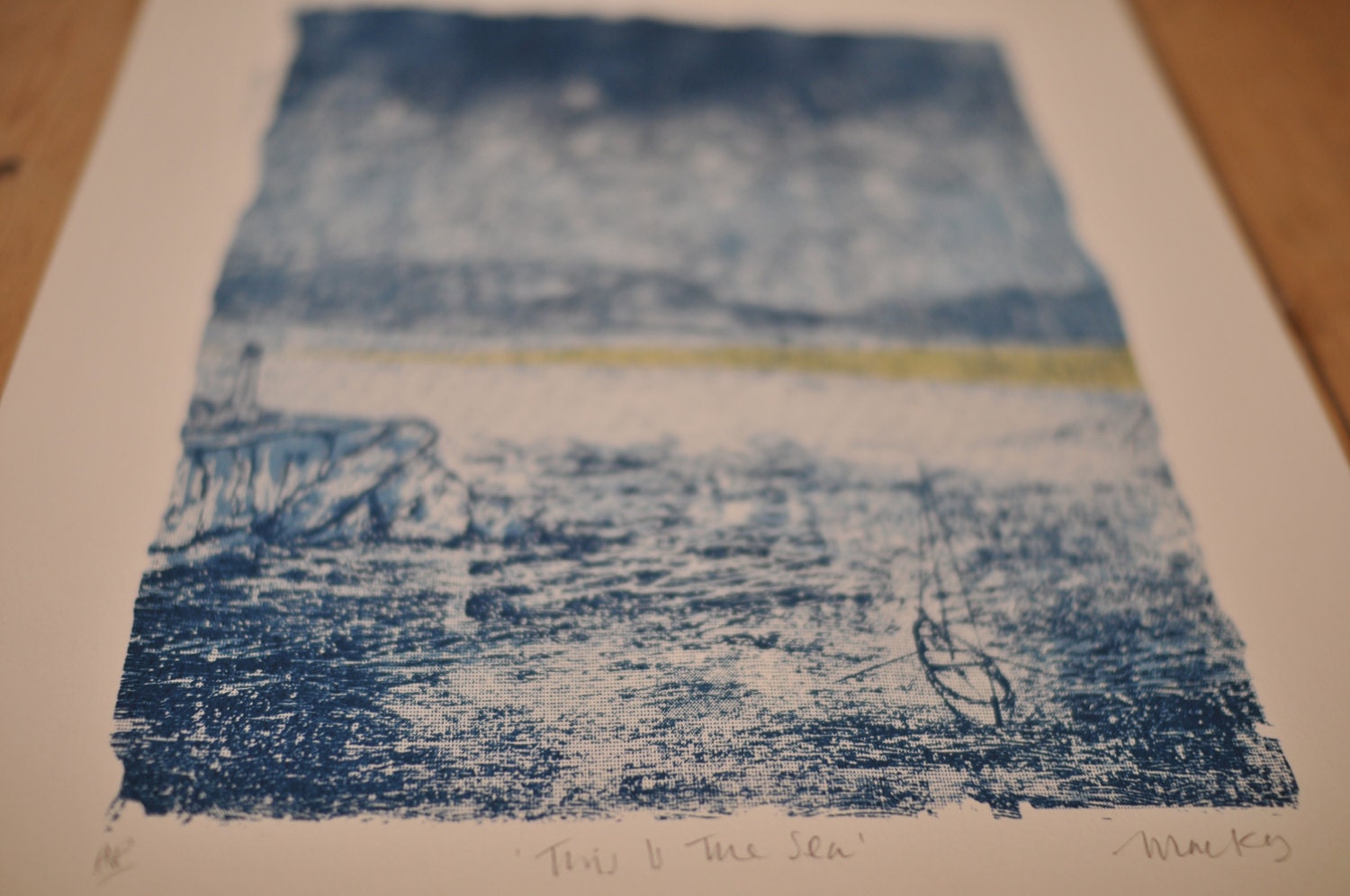 This is the Sea Screenprint - Etsy