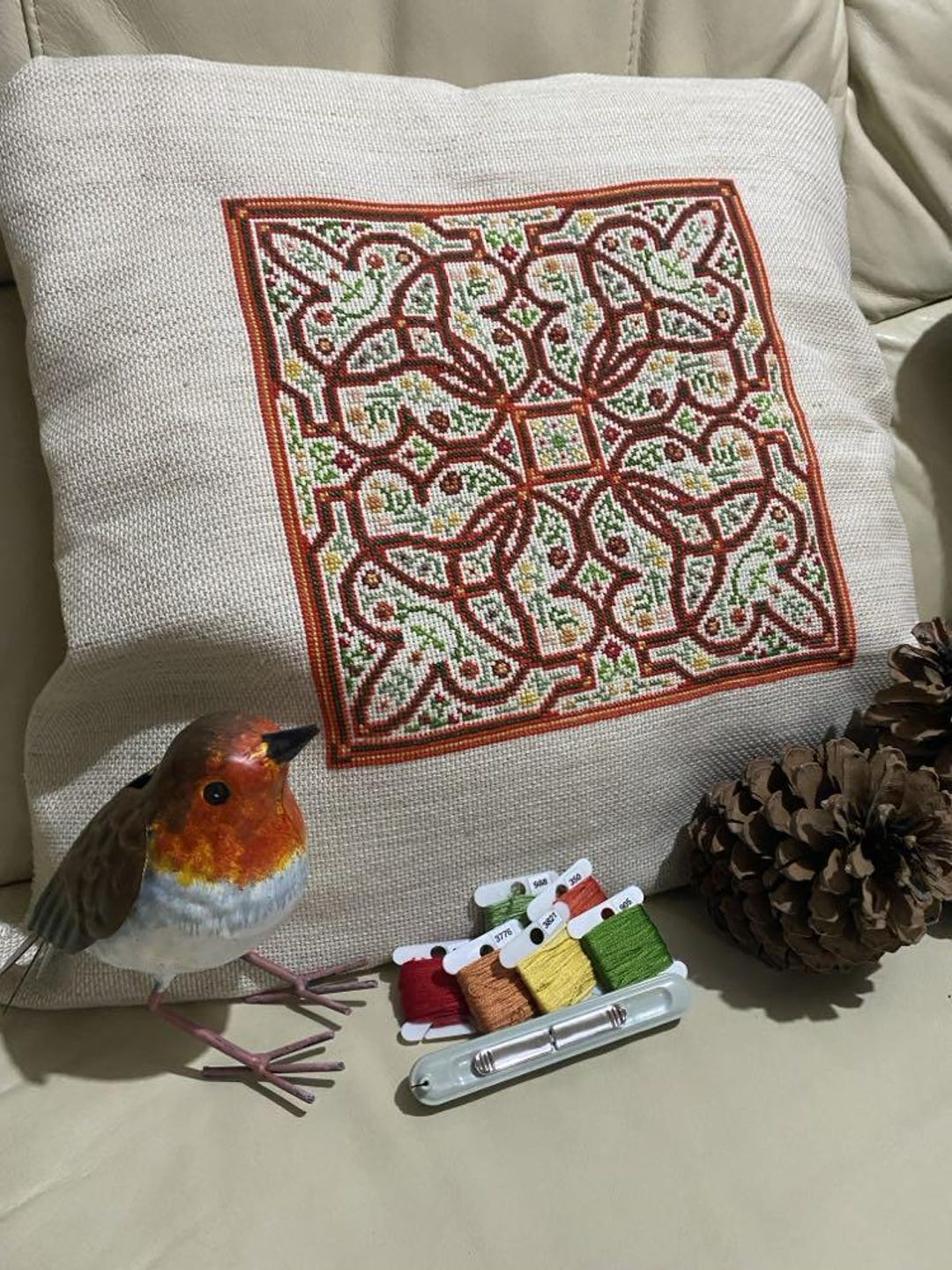 Winter Knot Garden Cross Stitch Chart. - Etsy