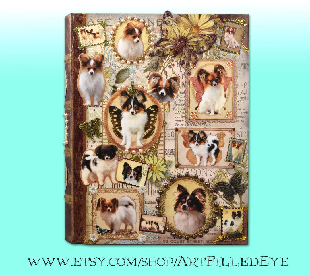 Papillon Dog Keepsake Box: Decoupage Trinket Jewelry Box - Etsy