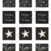 Printable 2x2 Party Squares Favor Tags - Chalkboard Night Stars - Star ...