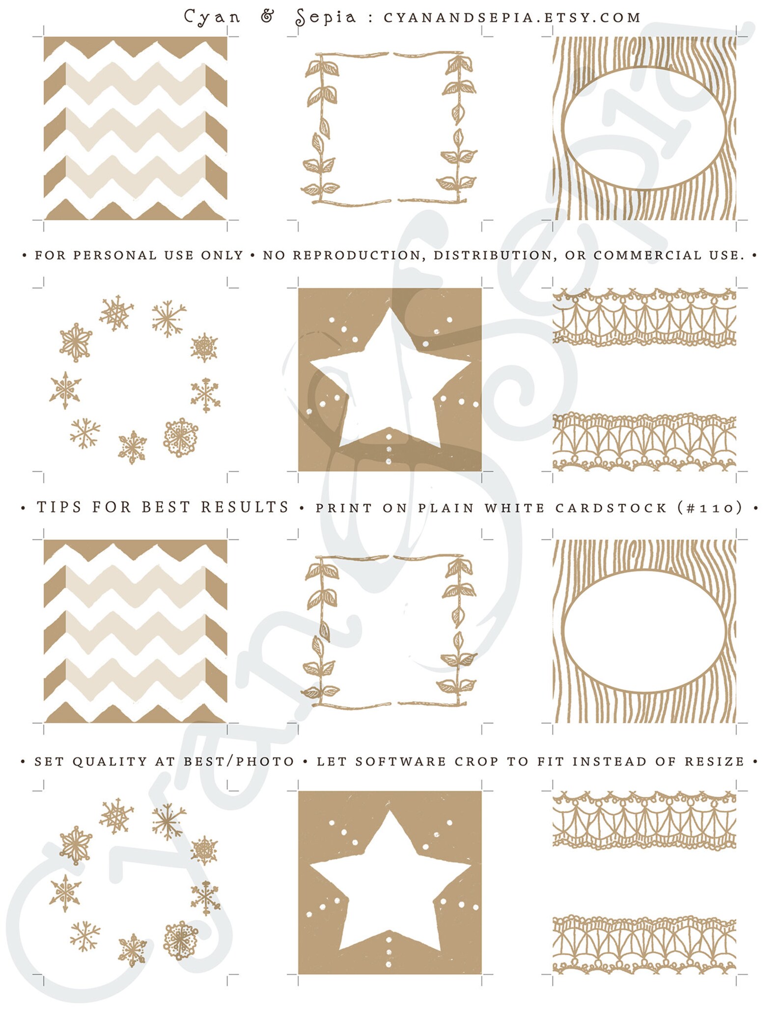 Printable PDF Gift Tags or Labels - Gold White Holiday Winter Christmas ...