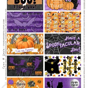 Lunchbox Notes, Kids Halloween, Printable JPG + PDF Digital Download ...