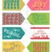 Printable PDF Gift Tags Hippie Holiday Winter Christmas - Etsy