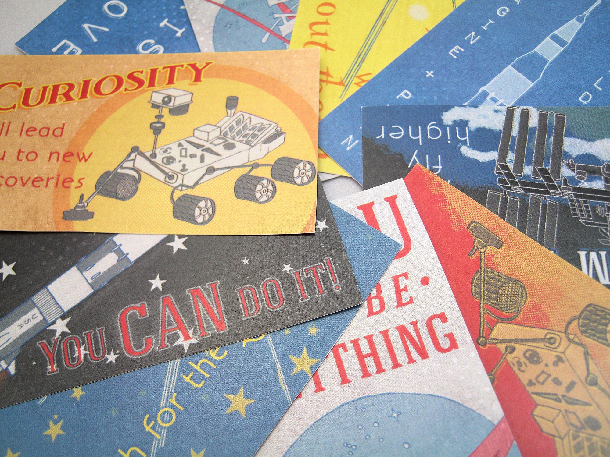 Lunchbox Notes Space Exploration Printable JPG PDF 10 - Etsy