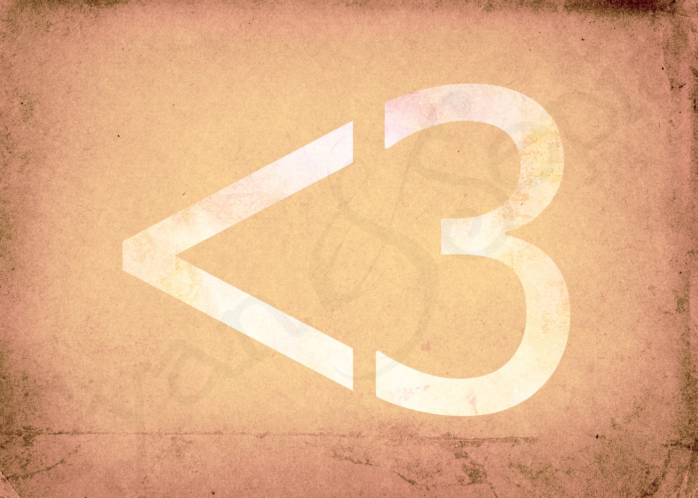 Heart less Than 3 Blank 4x5.5 Note Card, Single or Set of 4 Geek Chic ...