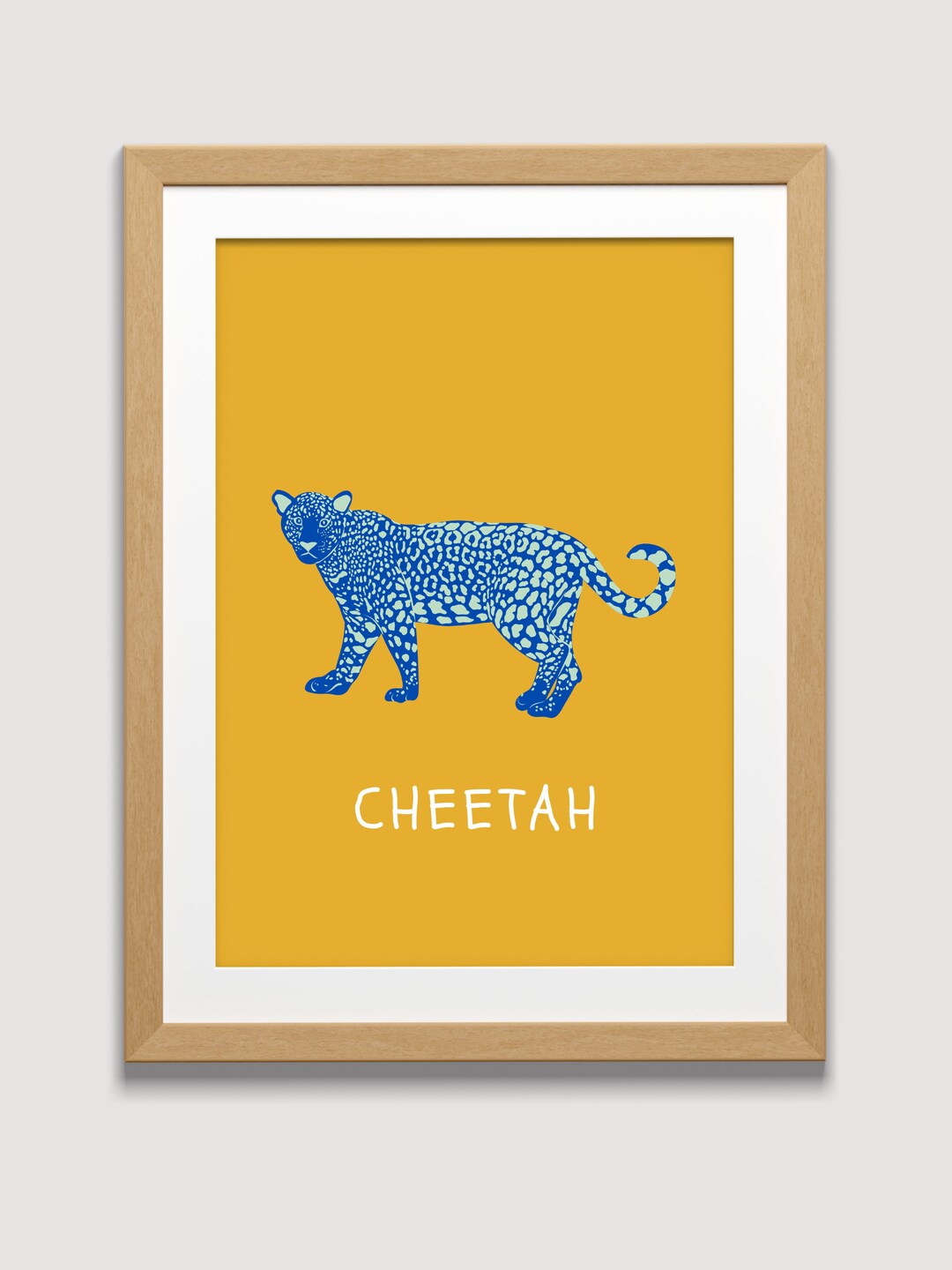 Cheetah Animal Print, Illustration, Digital Download, Kids Nursery Art ...