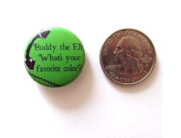 Buddy the Elf Quotes Pinback Button Set of 8 - Christmas Funny Stocking ...