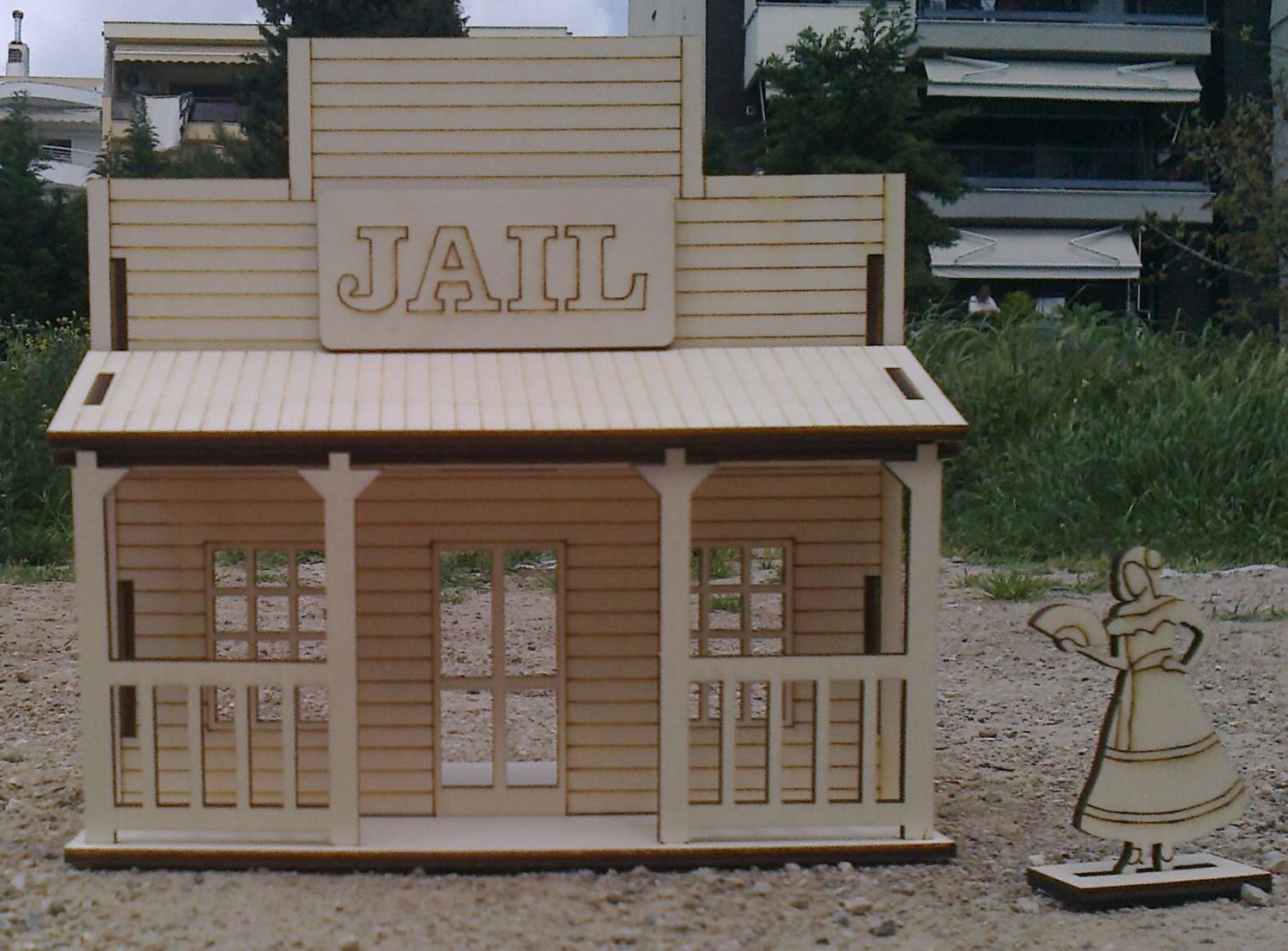 Wild West Jail Wooden 1:18 Dollhouse Plywood DIY Kit - Etsy