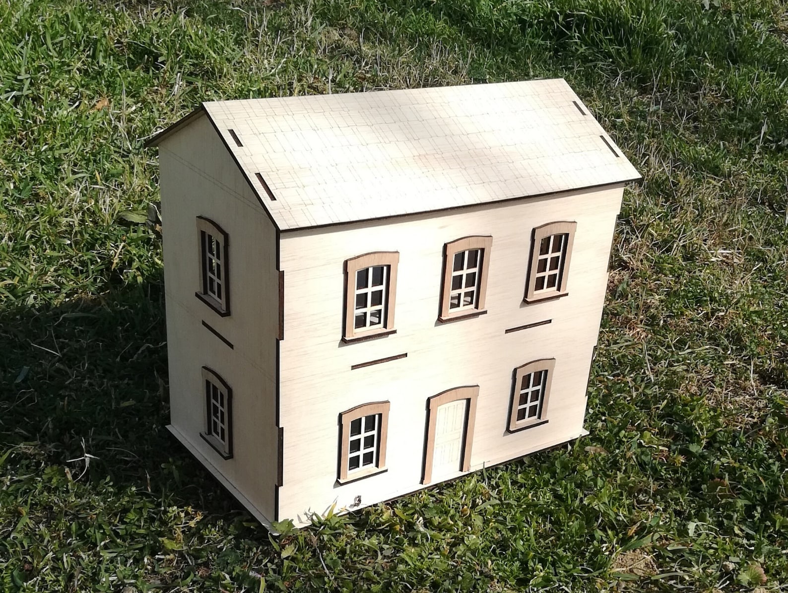 Model House Train Station Wooden Dollhouse 1:18 DIY Plywood Kit - Etsy