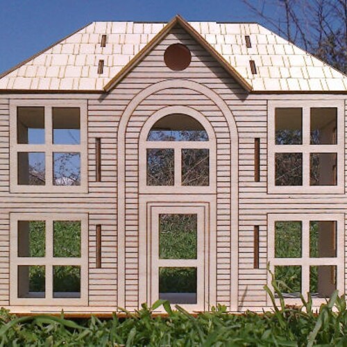 Wooden Dollhouse Victorian Antique House Plywood Kit Scale - Etsy