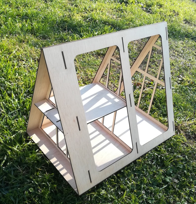 Wooden a Frame Dollhouse 1:12 Plywood DIY Kit - Etsy