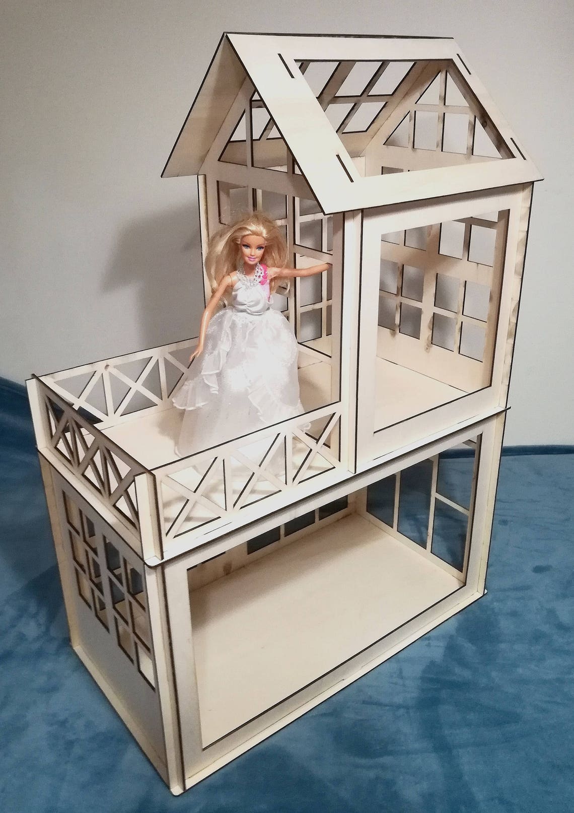 Big Dolls Wooden Dollhouse Plywood Model Kit - Etsy