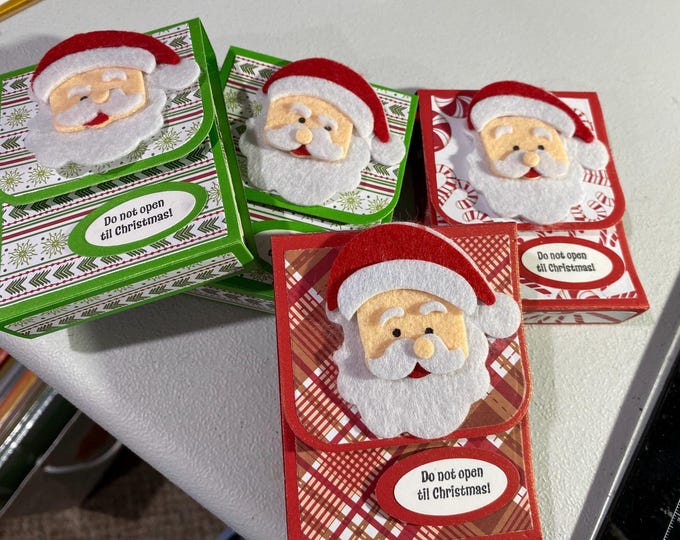 Cute Multiple Gift Card Holder…santa…christmas Cards….stocking Stuffer ...