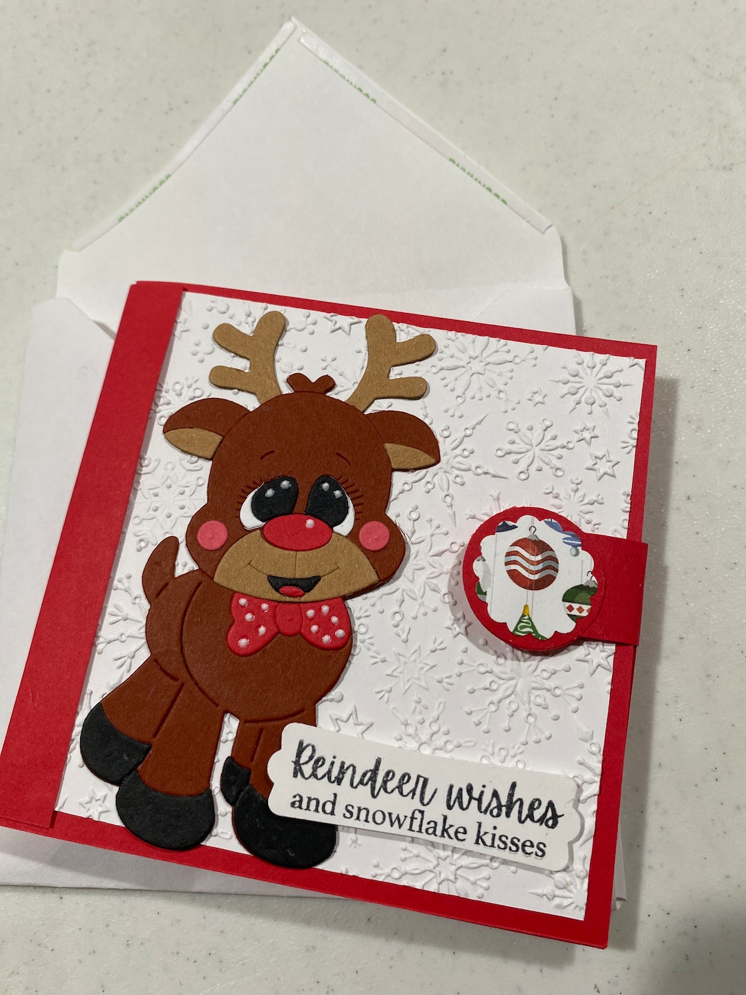 Small Gift Card Booklet,christmas Multiple Gift Card Holder, Reindeer ...