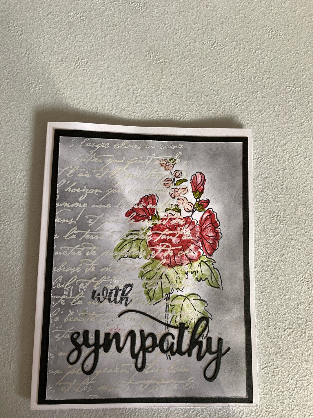 Beautiful Hand Crafted Sympathy Card. - Etsy