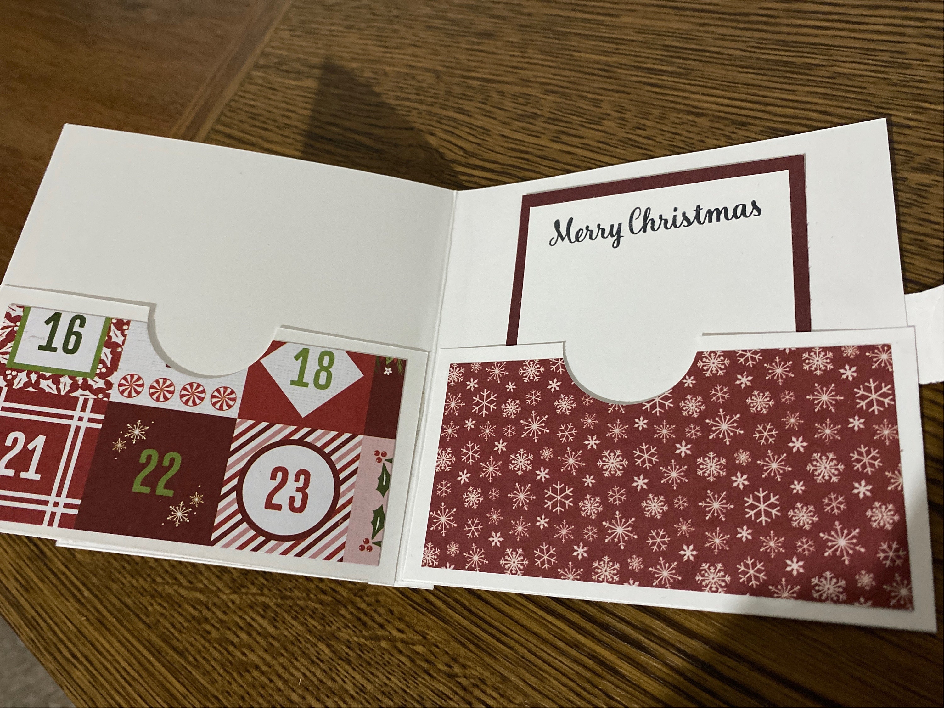 Small Gift Card Booklet,christmas Multiple Gift Card Holder, Reindeer ...