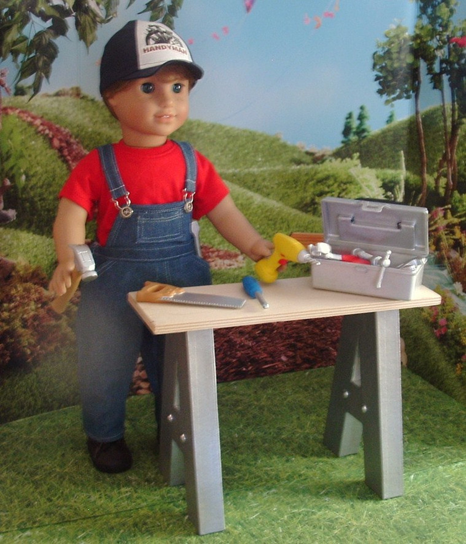 Little Handyman With Tools Toolbox and Work Bench - Etsy